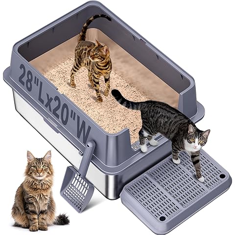 Stainless Steel Sifting Litter Box – Tailored Paw