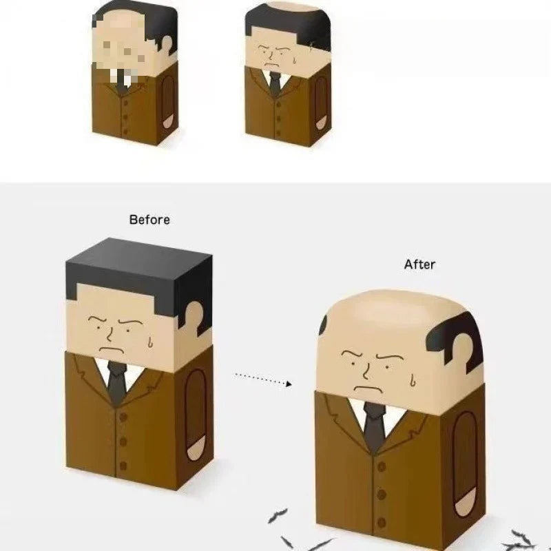 Bald Uncle Eraser – Funny Cartoon Stationery – Tailored Paw